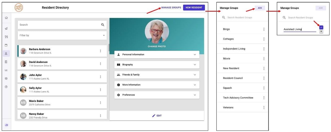 How to create and manage Resident Groups