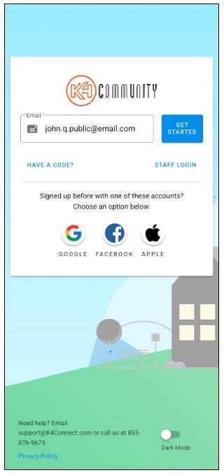 How to login to K4Community Plus