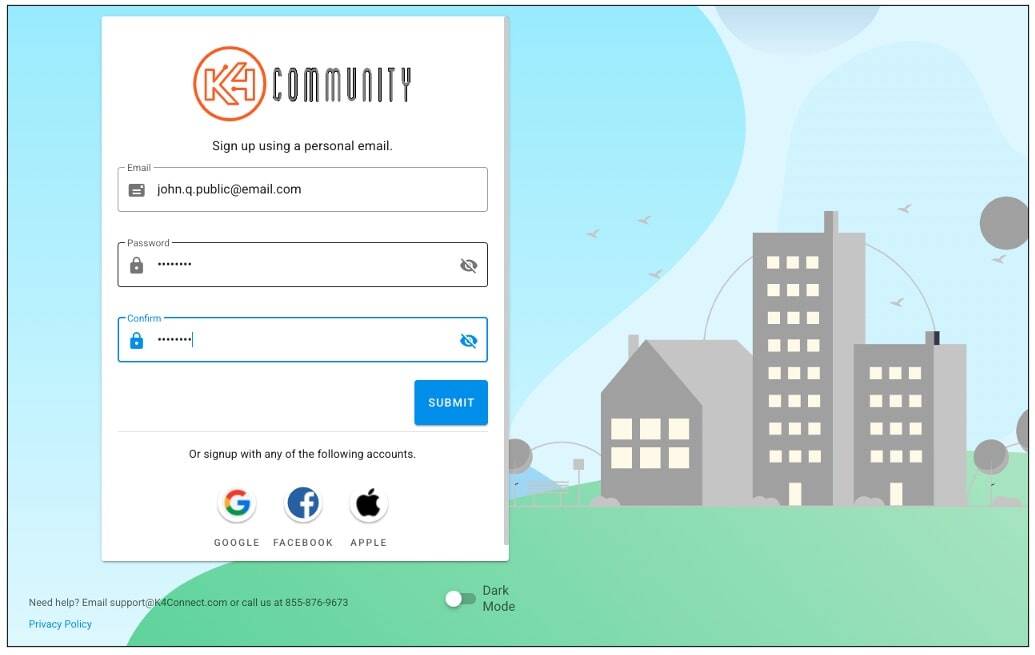 How to login to K4Community Plus