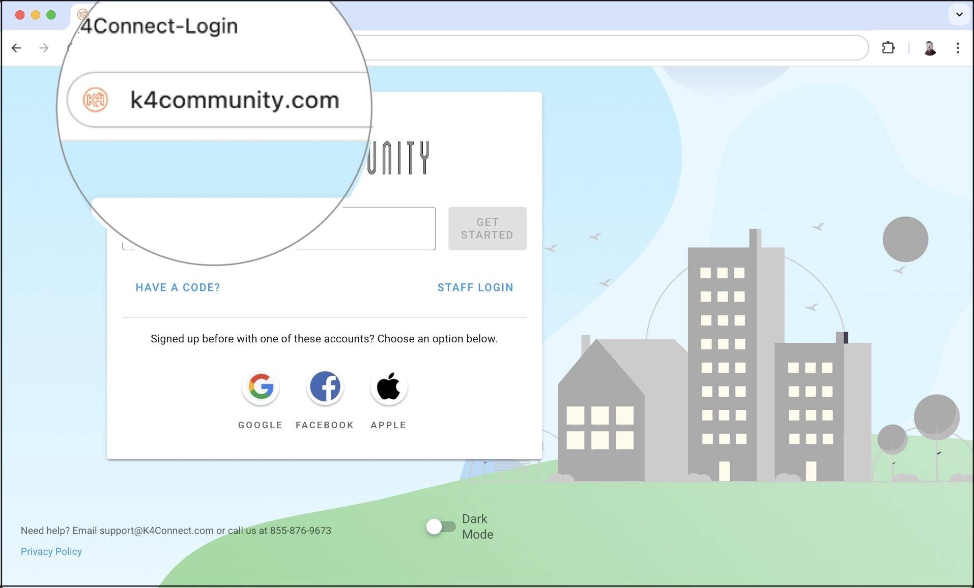 How to access K4Community Plus on a computer
