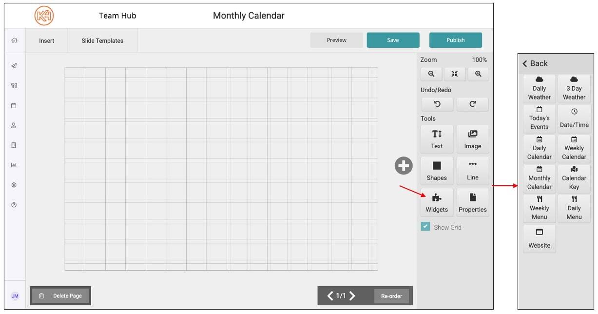How to add and customize Widgets